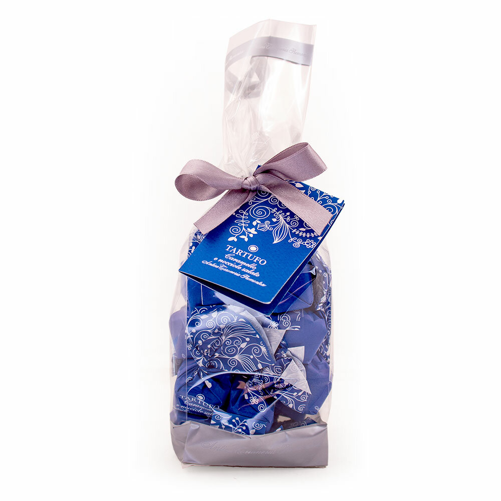 Конфеты 0109 Трюфель Карамель и Соленые Лесные орехи, ANTICA TORRONERIA PIEMONTESE, 0,2 кг (пл/пак)