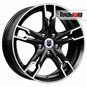 Диски литые K&K Солар (КС875) черный алмаз 7.0х17/5х112 D57.1 ET40.0