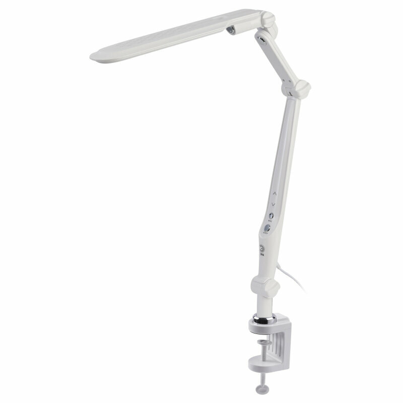 Светильник настольный ЭРА NLED-496-12W-W светодиодный на струбцине, белый, 1630285