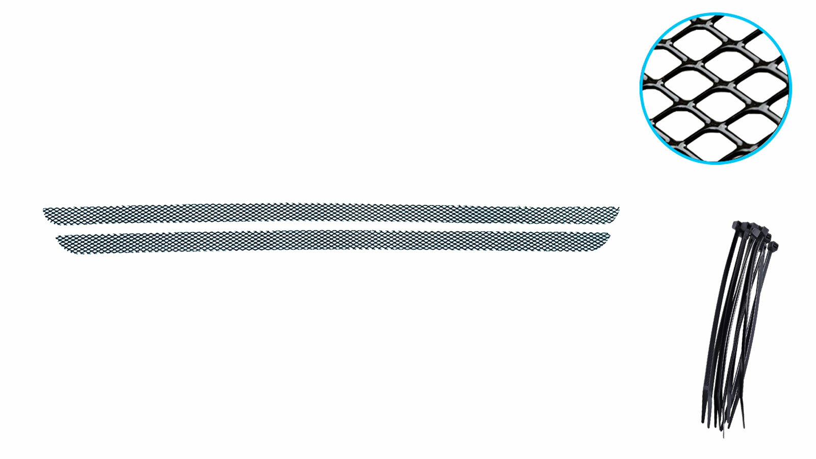 Защитная сетка радиатора для CHEVROLET LACETTI 2004-2013 (I), низ, 2шт, седан