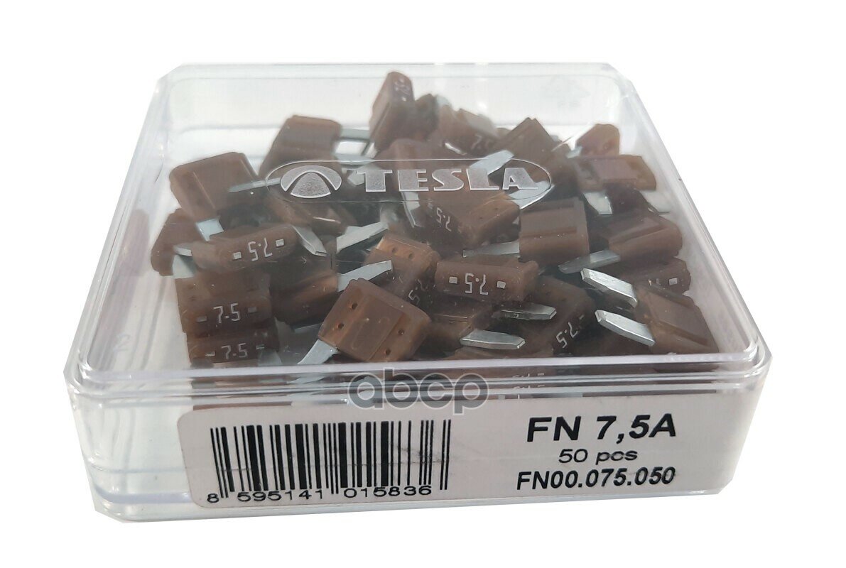 Предохранитель флажковый FN 7,5А мини TESLA FN7,5A.50 TESLA арт. FN7,5A.50