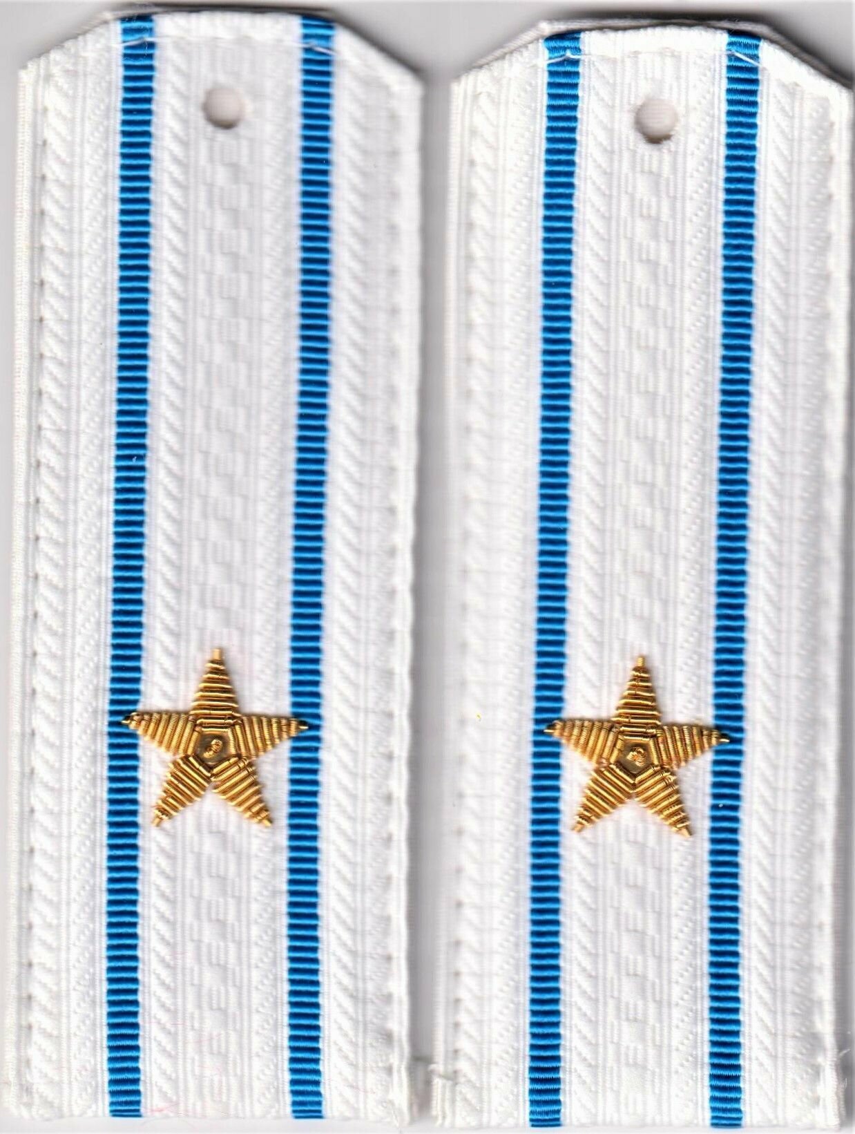 Погоны ВКС-ВВС-ВДВ на белую рубашку, майор