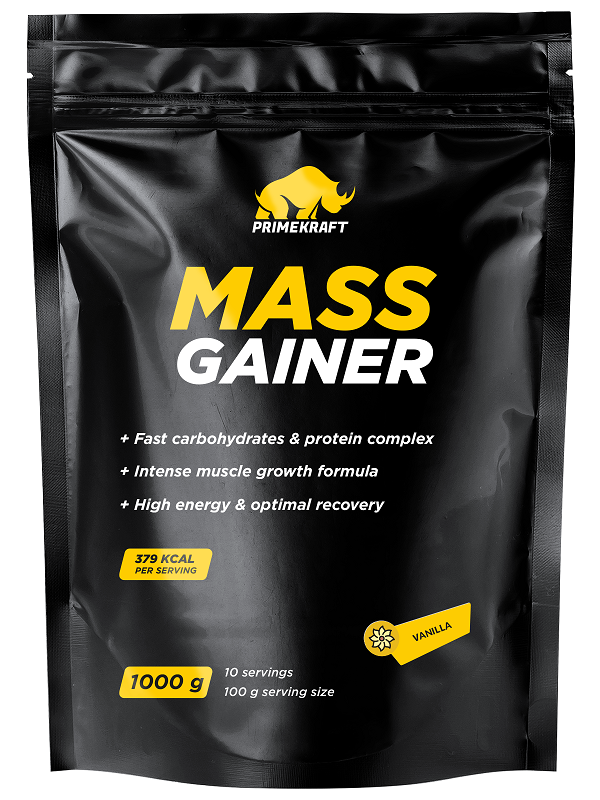 "Prime Kraft Mass Gainer" - 1 кг гейнера со вкусом ванили