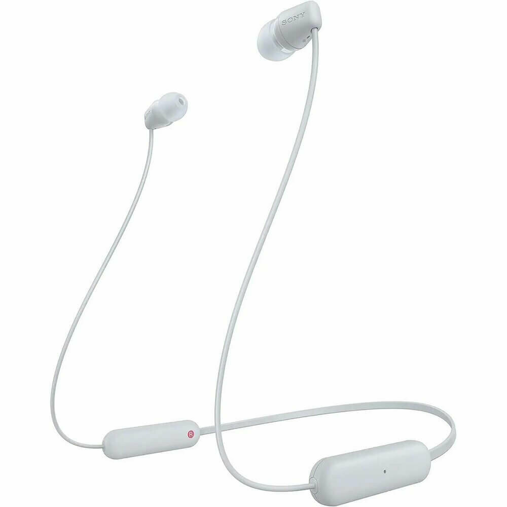Беспроводные наушники-вкладыши Sony WI-C100 белый (WI-C100W)