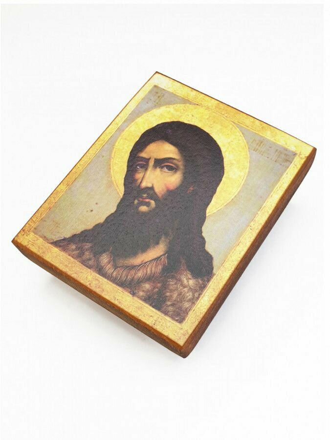 Икона Иоанн Креститель (из деисусного чина), под старину, 20х24 см