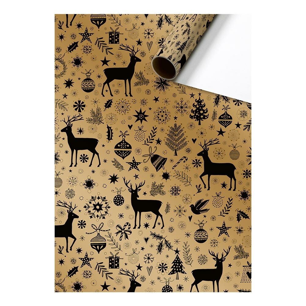 Бумага упаковочная Cedric gold, 0.7x1,5 м, пр-во STEWO Швейцария, пр-во STEWO Швейцария акция лента в подарок!