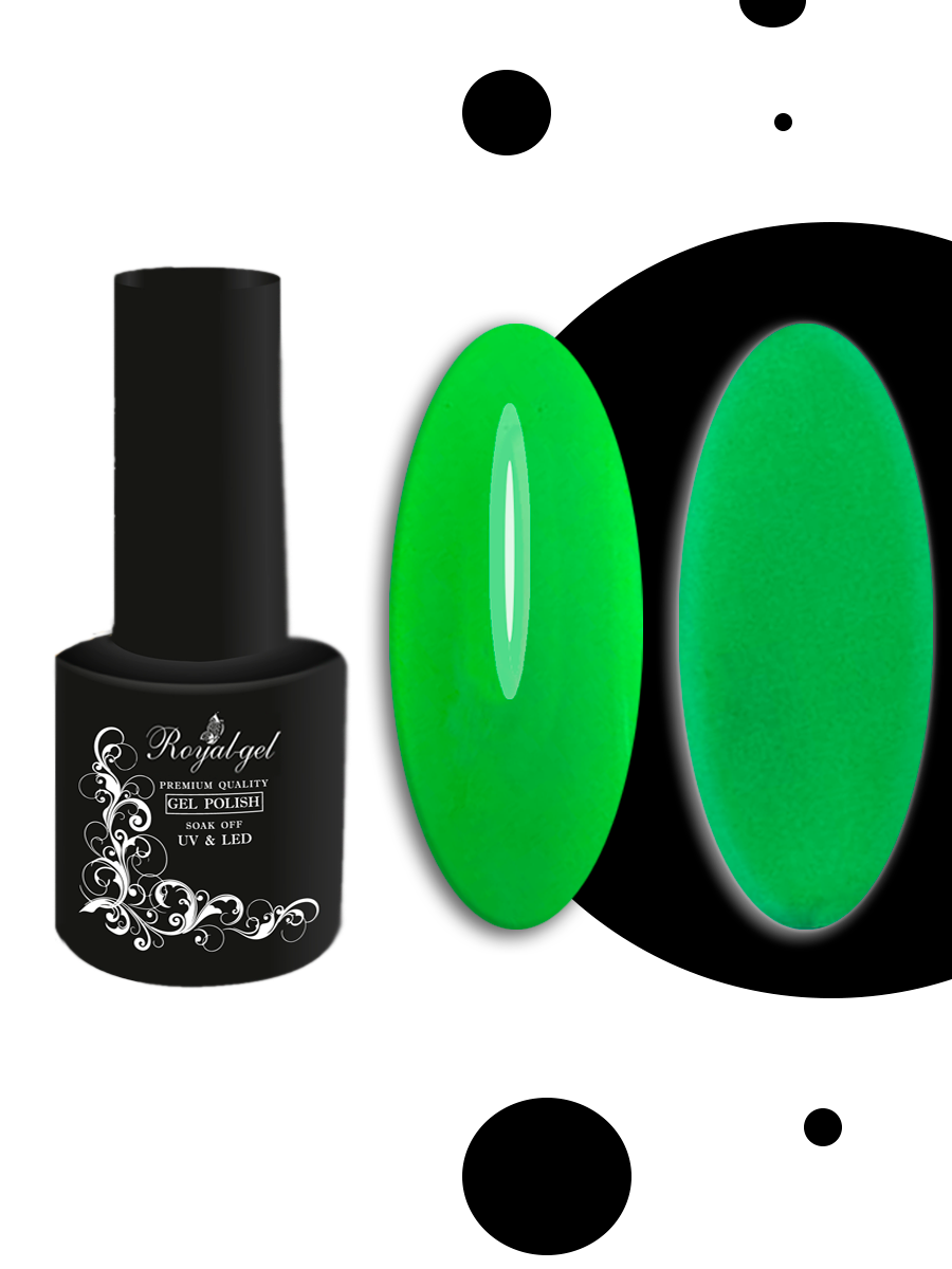 База Royal-gel камуфлирующая "Неон GLOW IN DARK" 5 мл. NGD03