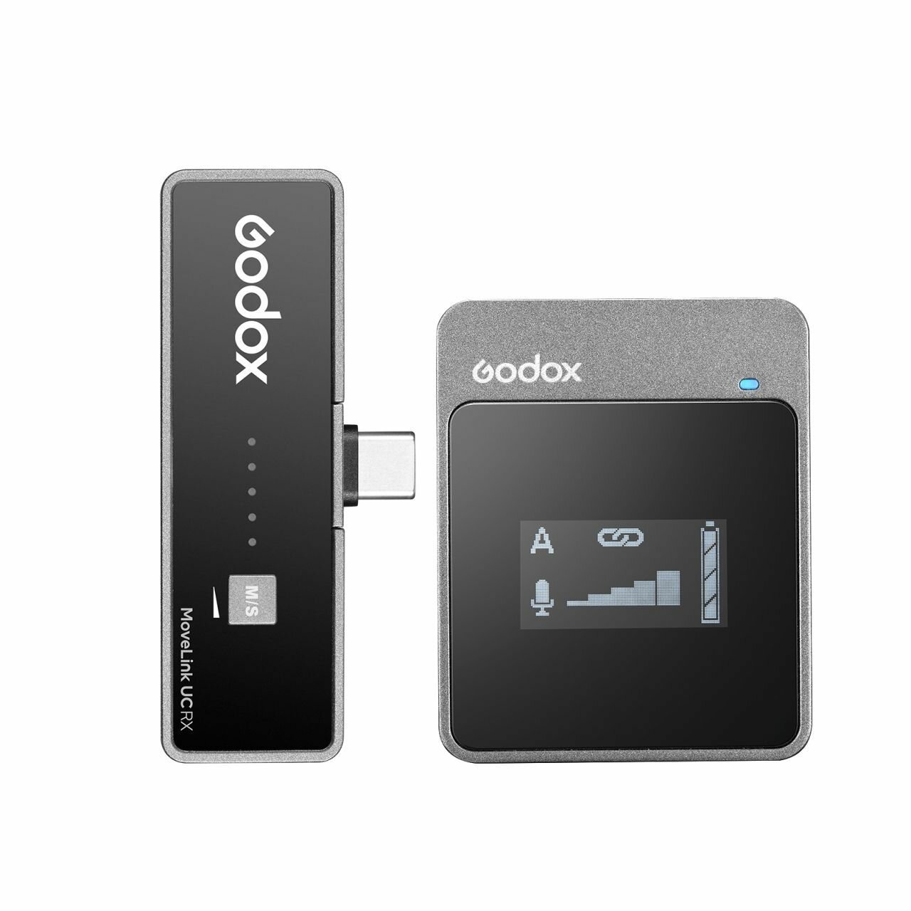 Петличная радиосистема Godox MoveLink UC1 для смартфона, петличная, 2 канала приёмника, 1 микрофон