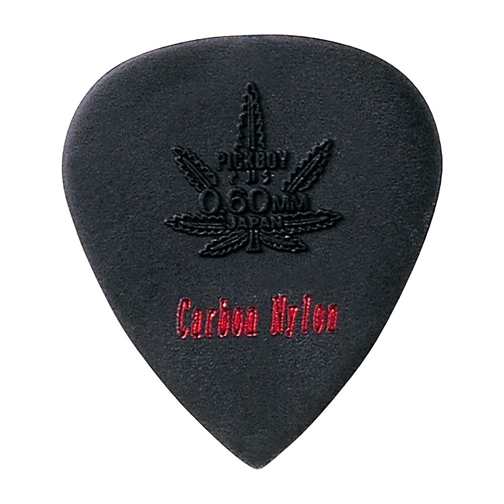 Набор медиаторов для гитары Carbon/Nylon Pickboy PB33P06, черный, 0.6 мм, 10 шт в упаковке
