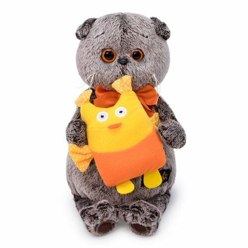 Budi Basa Мягкая Игрушка Кот Басик с совой (25см, в подарочной коробке) Ks25-113, (ООО "МПП")