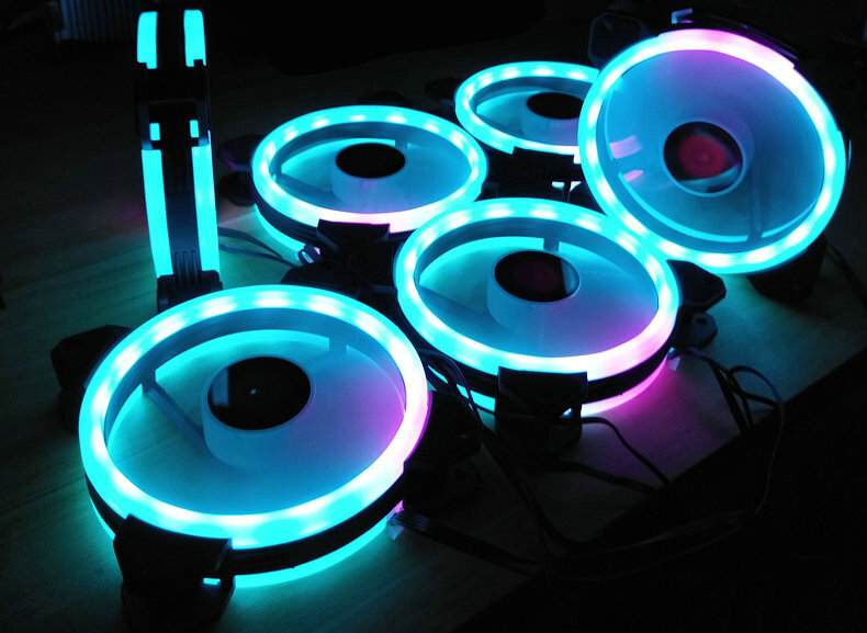 "Coolmoon ARGB" - aRGB кулер для корпуса с 6-pin подключением и 120-мм ...