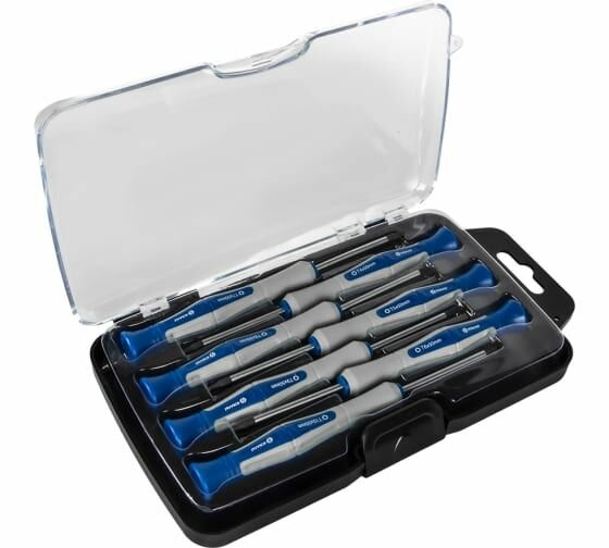 Набор отверток для точных работ кобальт Ultra Grip 50 мм, TORX: T4; T5; T6; T7; T8; T9; T10. CR-V кейс (7 шт.) блистер