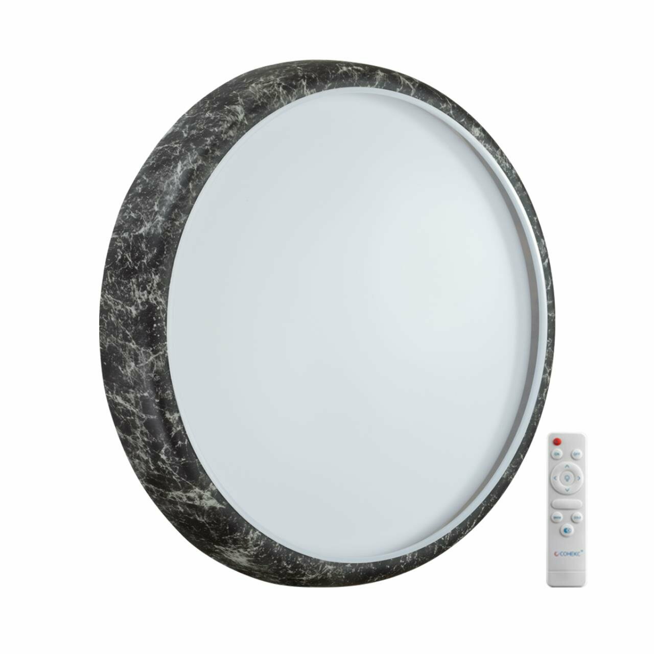 7639/EL COLOR SN 137 Светильник пластик/чер. мрамор LED 70Вт 3000-6000K D510 IP43 пульт ДУ MRAMO BLACK Sonex