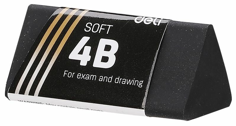 Ластик Deli EH01720 Scribe Infinite треугольный 19x19мм черный