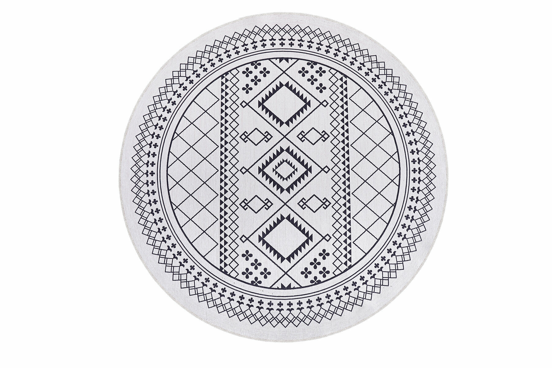 Ковер DivaHome "Килим", круглый, Турция, полиэстер, 1.6x1.6м