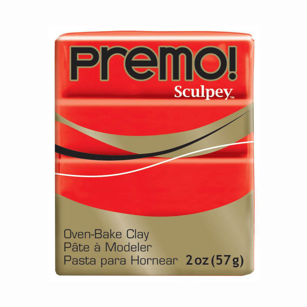 Полимерная глина "Sculpey" Premo PE02 57 г 5382 красный кадмий