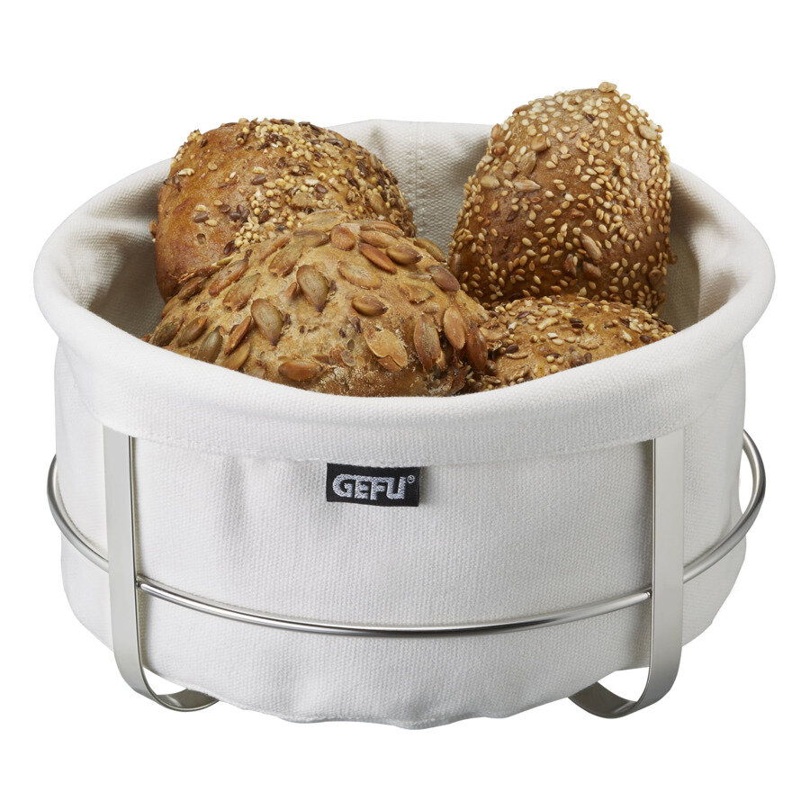 Корзинка для хлеба круглая Gefu Бранч 22 см, хлопок, премиум качество, элитная