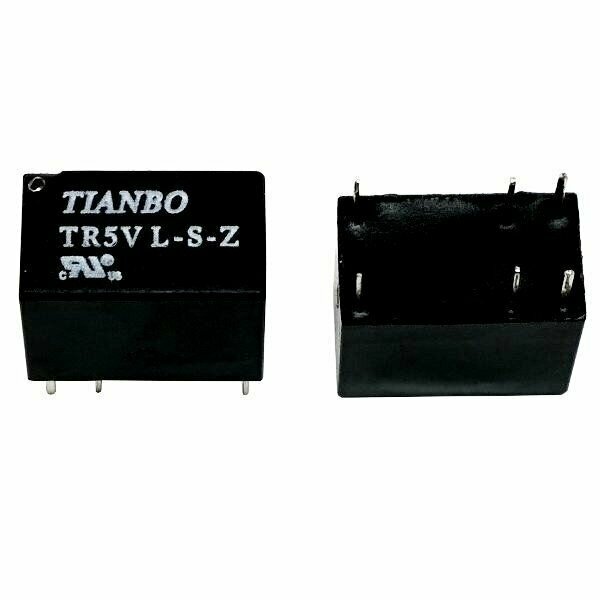 TR5V-L-12VDC-S-Z, Электромеханическое реле, 1А , 12В / 2шт