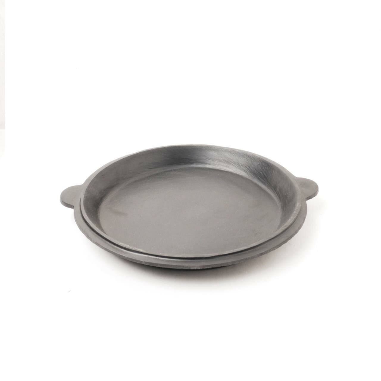 Крышка-сковорода чугунная (на казан 10л) (Узбекистан) серый посадочный диаметр 360мм