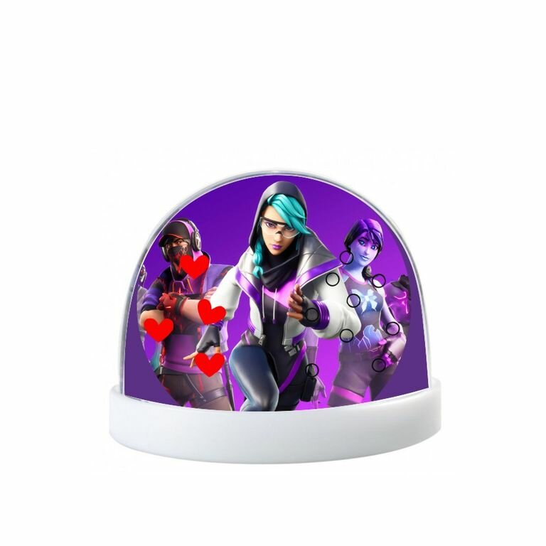 Водяной шар Fortnite, Фортнайт №24, Блестки-сердечки