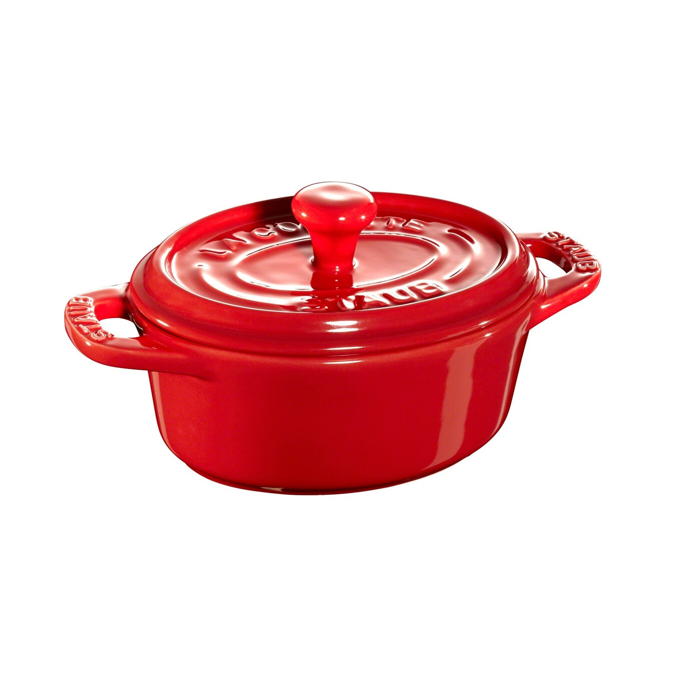 Мини-кокот Staub овальный, 11 см, 0,2 л, вишневый