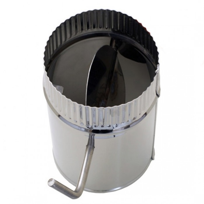 Шибер d 180 толщина 0,8 нержавеющая сталь (430)