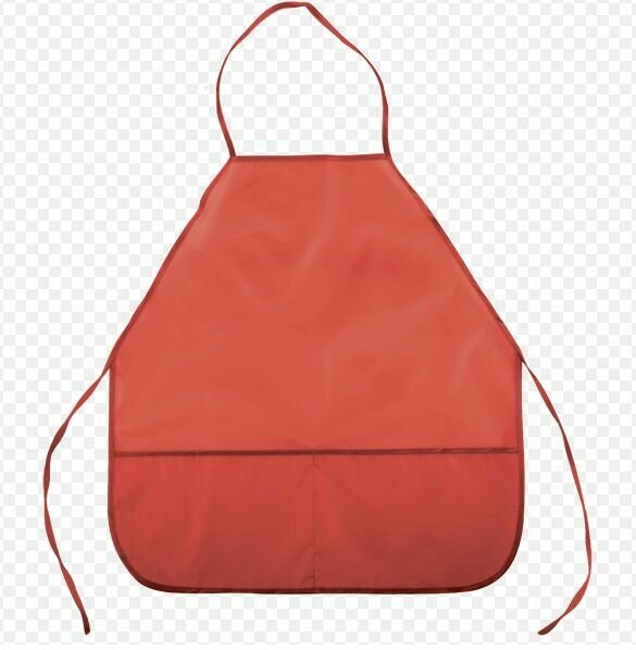 Фартук для труда с тремя карманами deVente, 45*54 см, водоотталкивающая ткань, красный