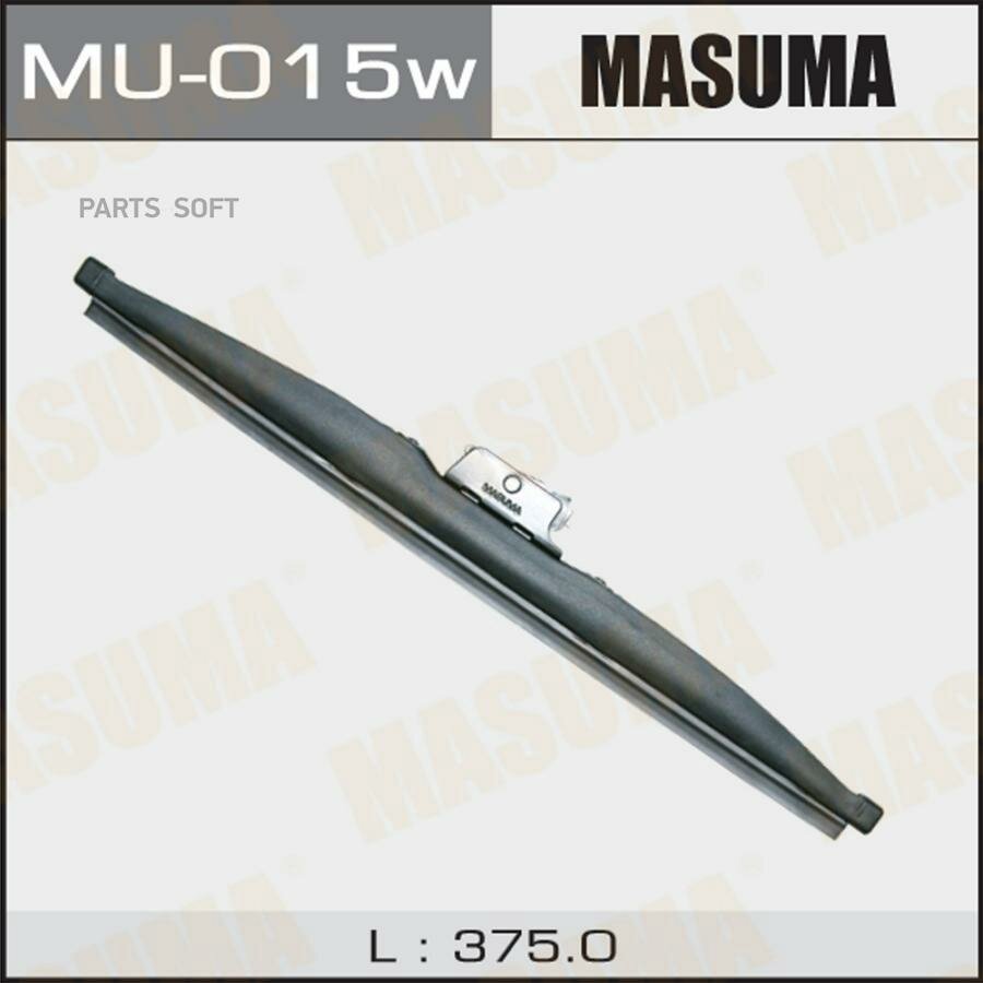 MASUMA MU015W Дворник зимний MASUMA 15' крюк (375мм) (1/50)