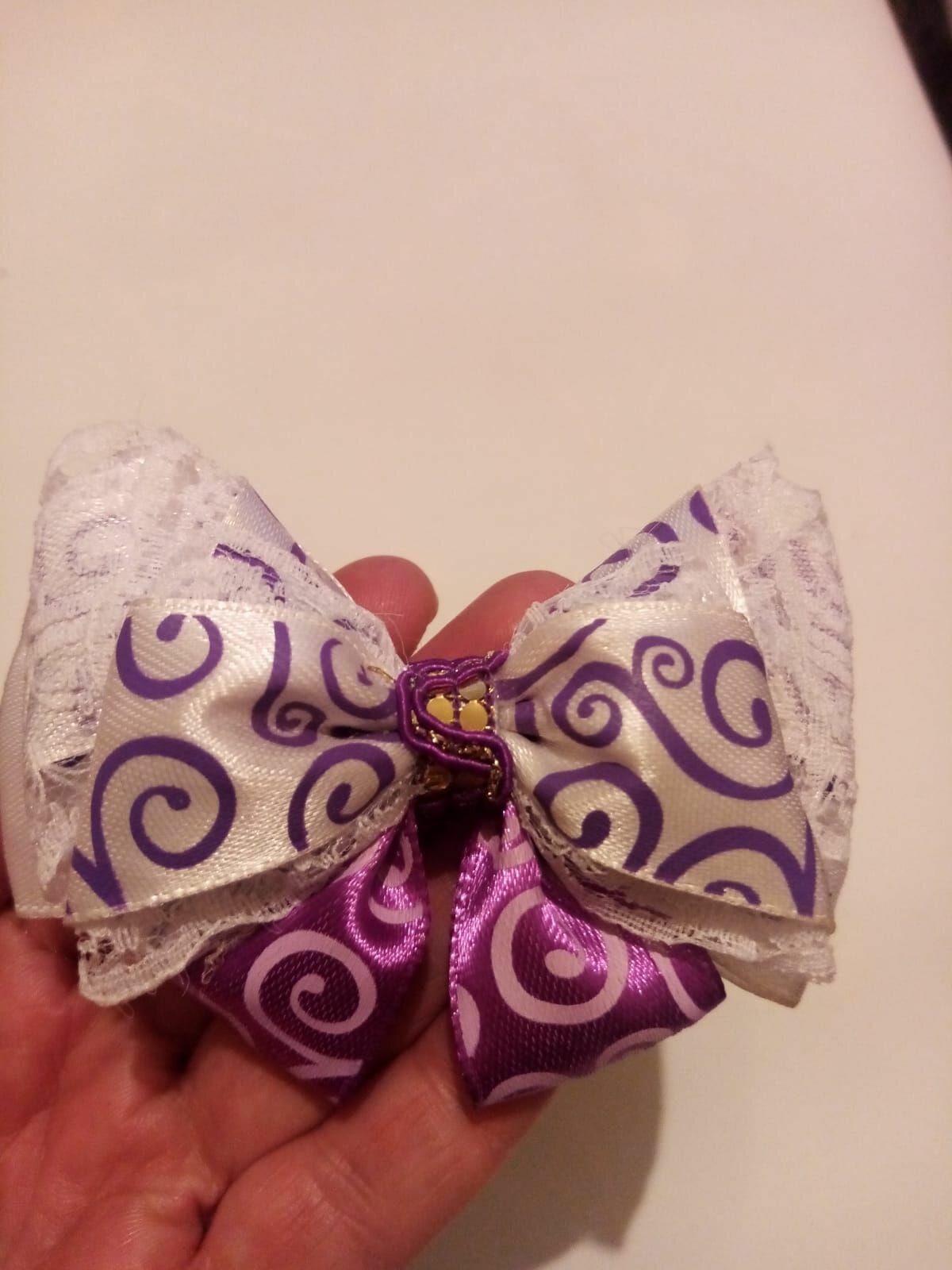 Бант для волос на резинке 2 шт