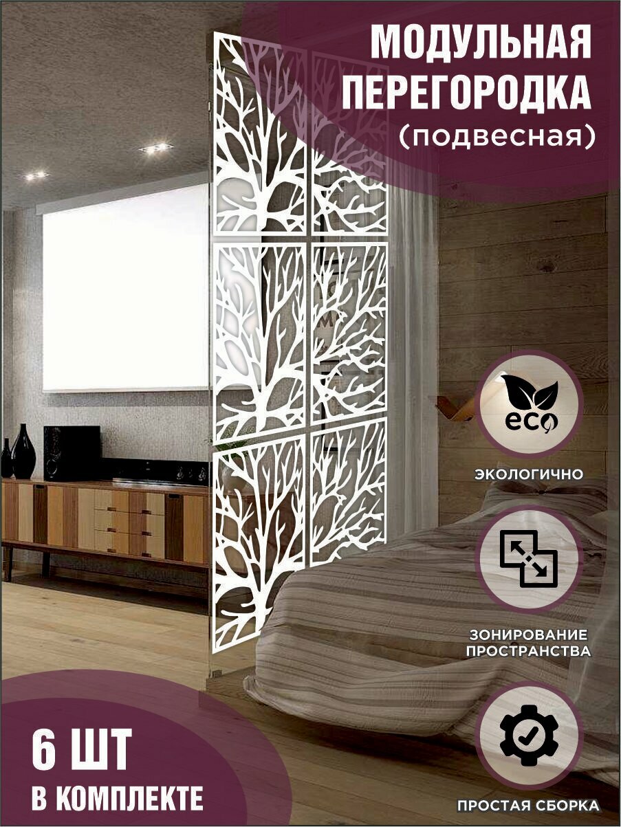 Готовые перегородки для зонирования пространства — купить по низкой ...