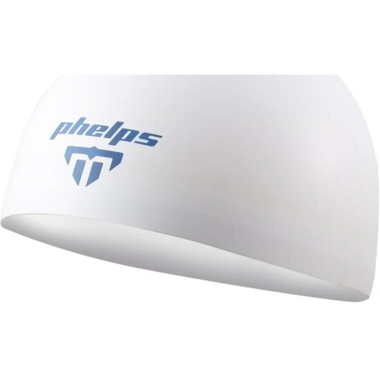 Шапочка для плавания Phelps Race, белый/милитари