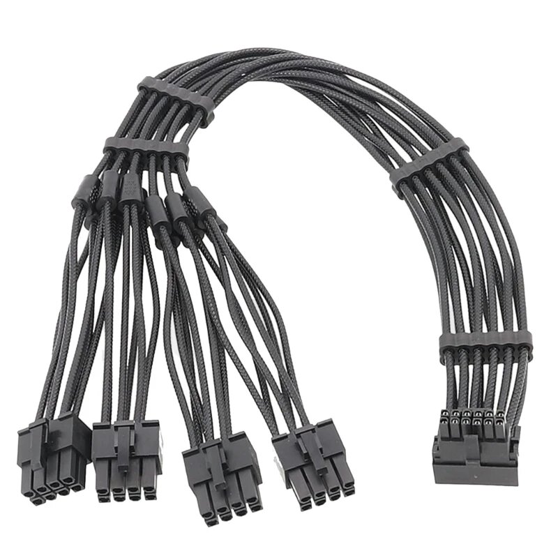 Модульный кабель 4x 3x8Pin Male to 12VHPWR PCIE5.0 16Pin для RTX40