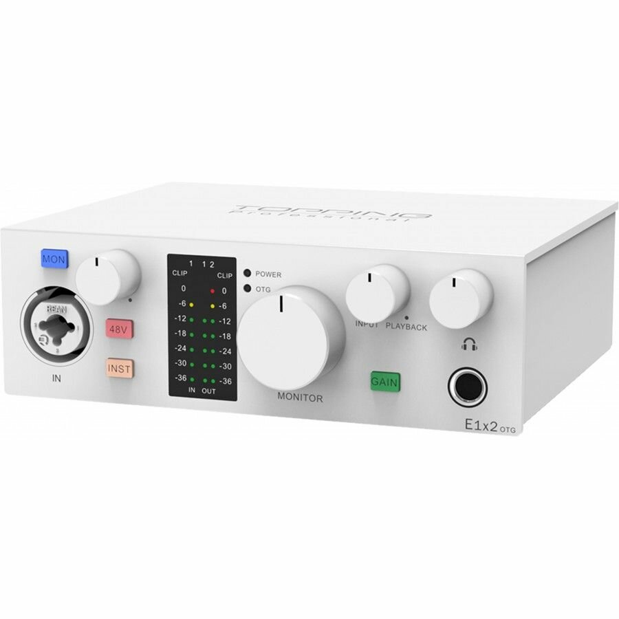 Аудиоинтерфейс Topping Professional E1x2 OTG white