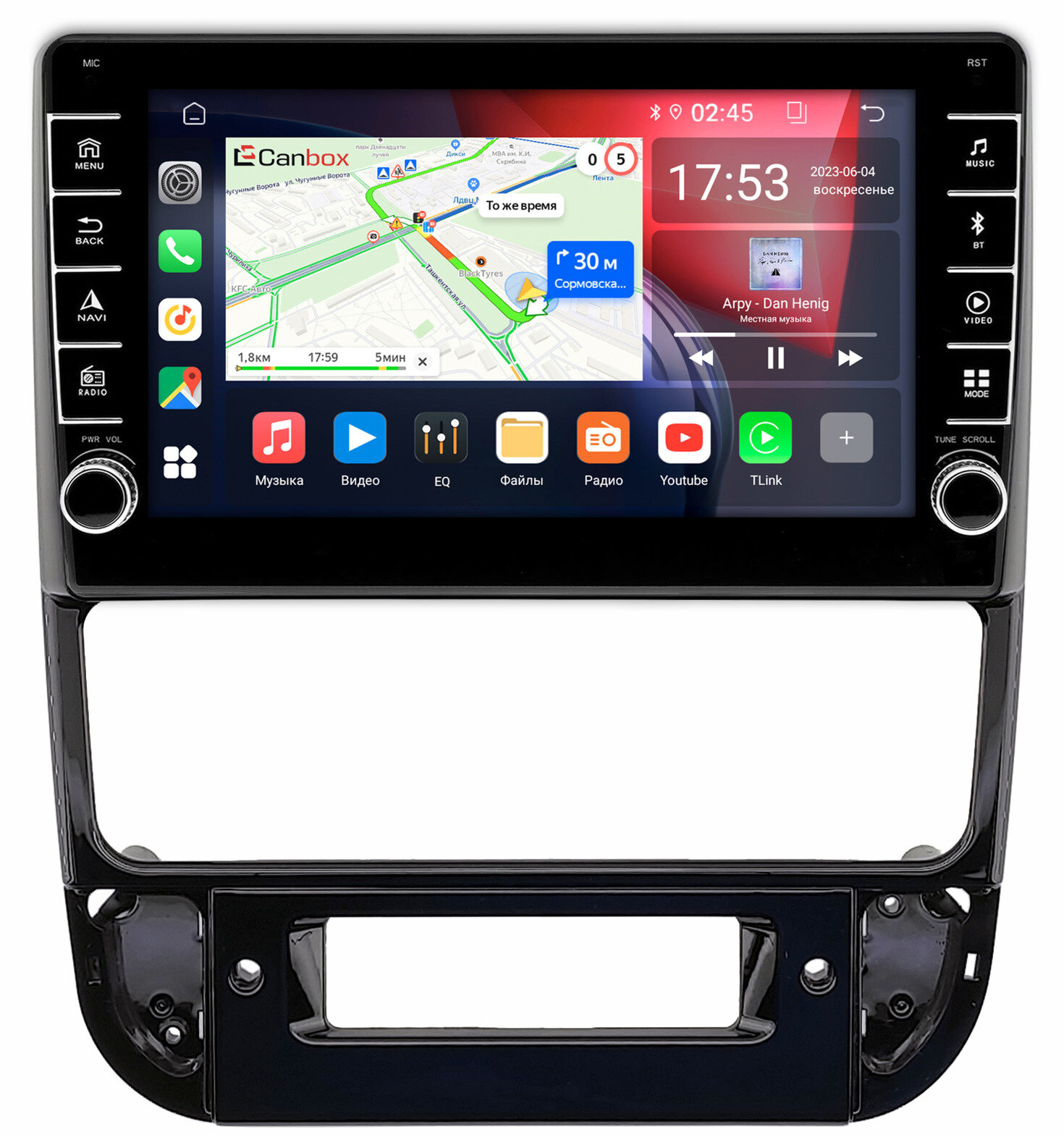 Штатная магнитола Canbox BGT9-1740 для Peugeot 406 1999-2005 (глянцевая) на Android 10 (IPS, DSP, CarPlay)