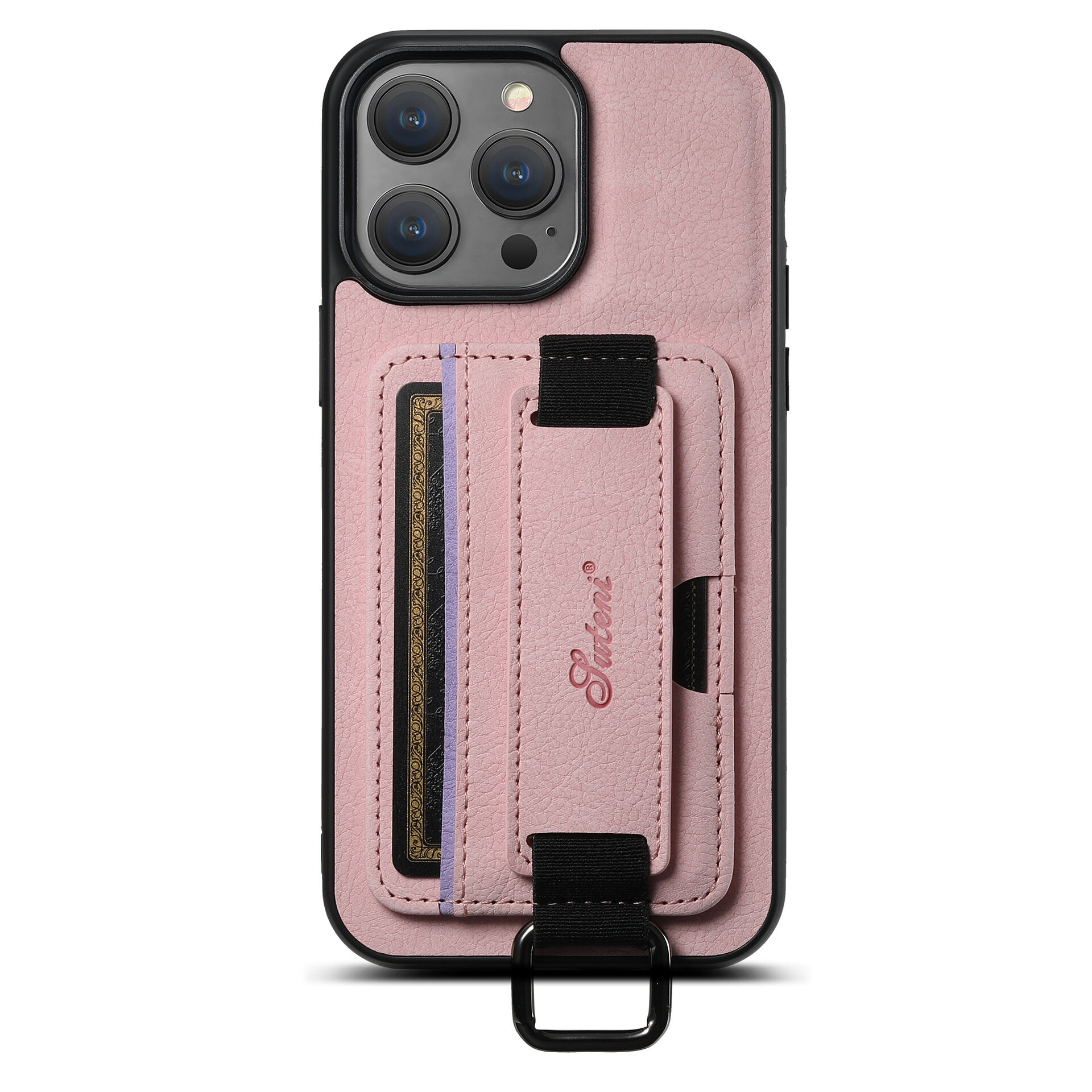 Чехол "Порошок Личи H13" suteni, для iPhone XR/Samsung S25/Google 9, PU+TPU, цвет порошок личи