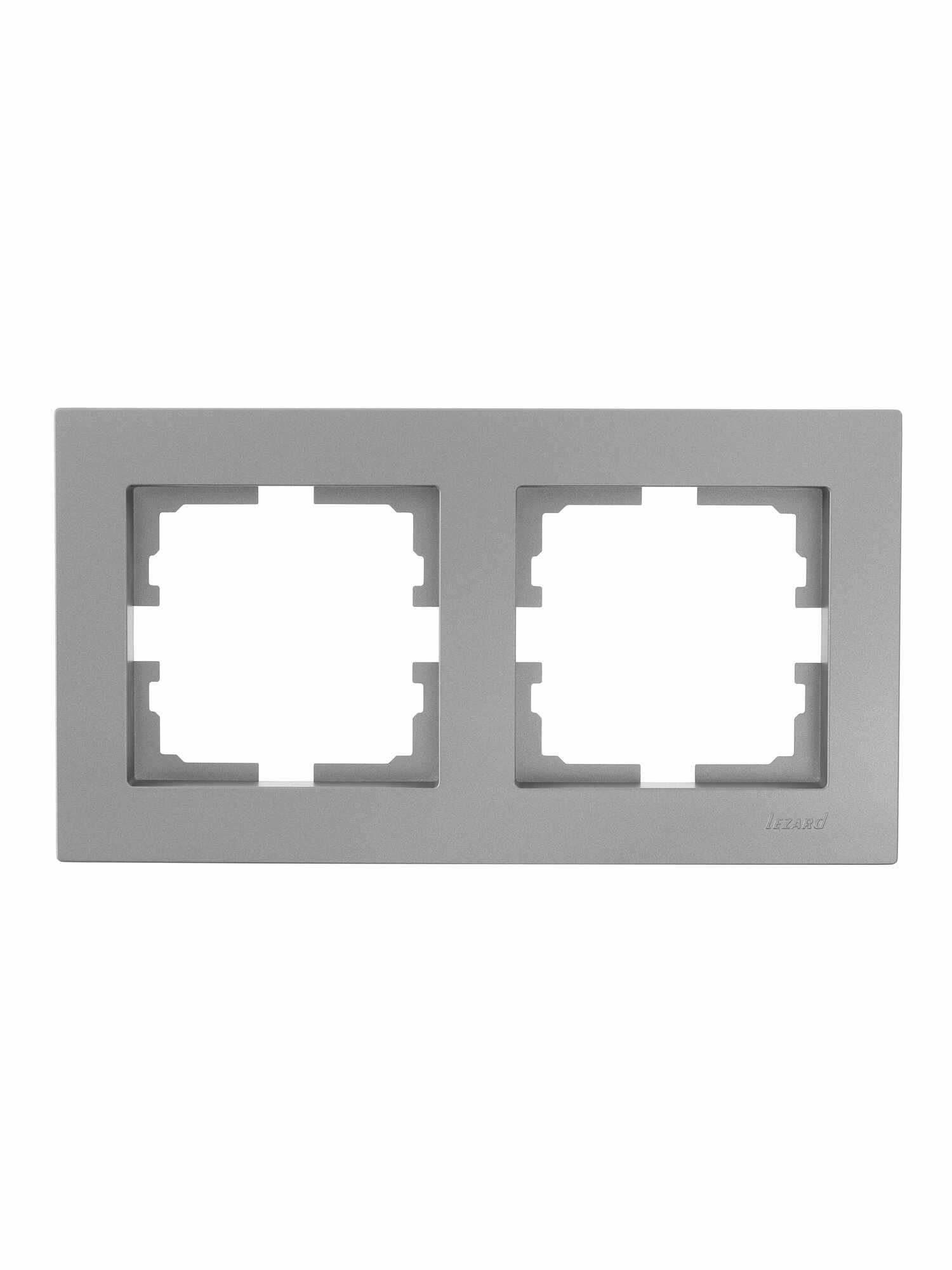 Рамка 2-ая горизонтальная б/вст VESNA платина