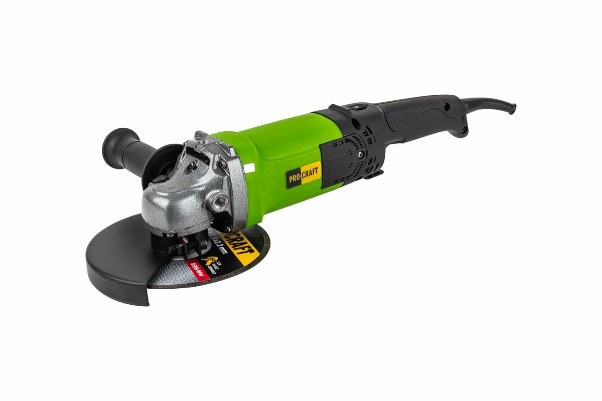 PROCRAFT Угловая шлифовальная машина болгарка УШМ сетевая PW 2200 ES 180 мм. PW2200ES