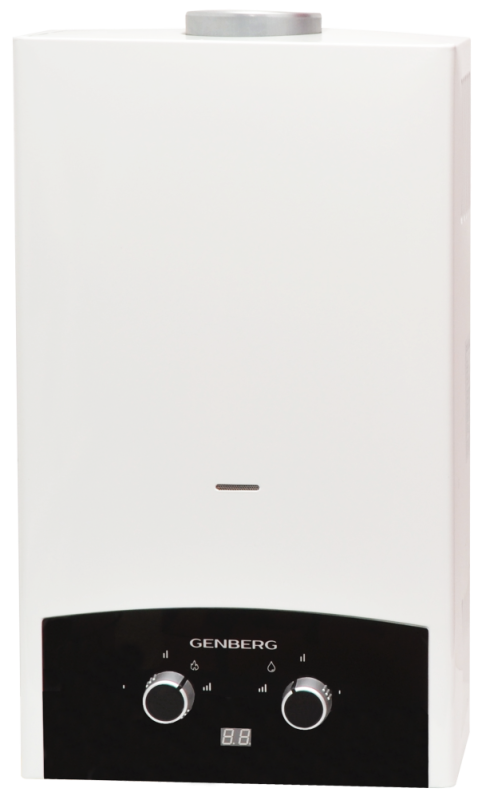 Газовая колонка Genberg Премиум 10 черная накладка