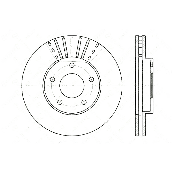STELLOX 6020-2256V-SX (23-0763 / 23-0764 / 230763) диск тормозной передний\ Nissan (Ниссан) Almera (Альмера)