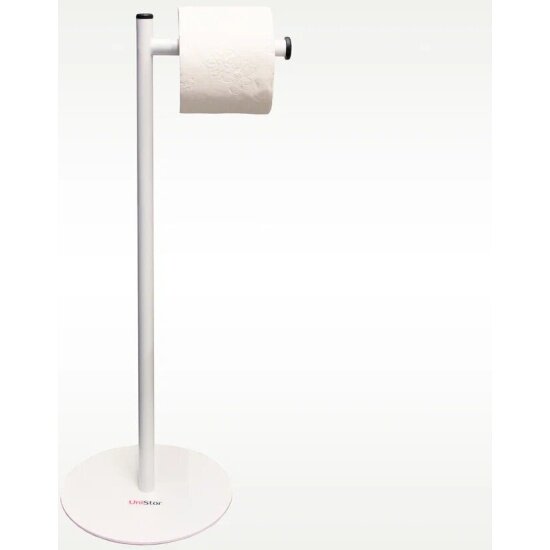Держатель Unistor для туалетной бумаги Тамань напольный, 20х55,5 см, белый (219788)