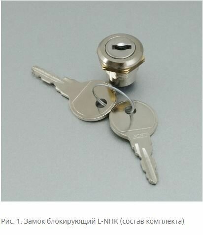 Alutech, Замок блокирующий L-NHK, 316020000, 1 шт.