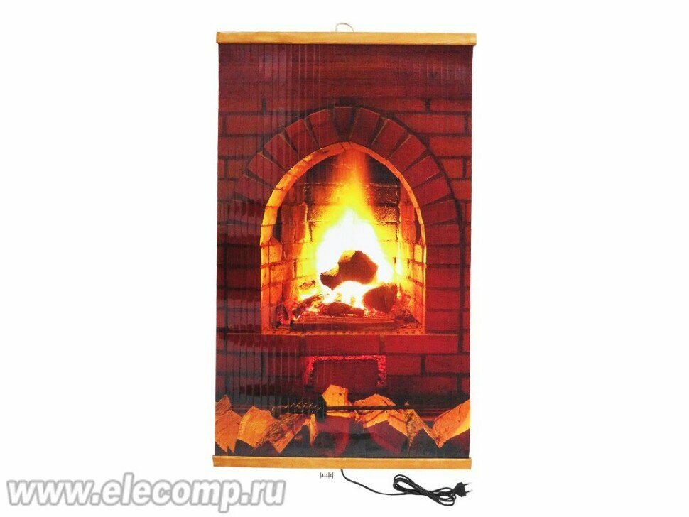 Электрообогреватель настенный 500W Камин