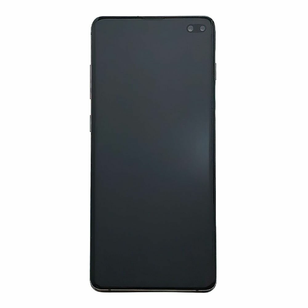 LCD дисплей для Samsung Galaxy S10 Plus SM-G975 GH82-18849A в рамке (черный)