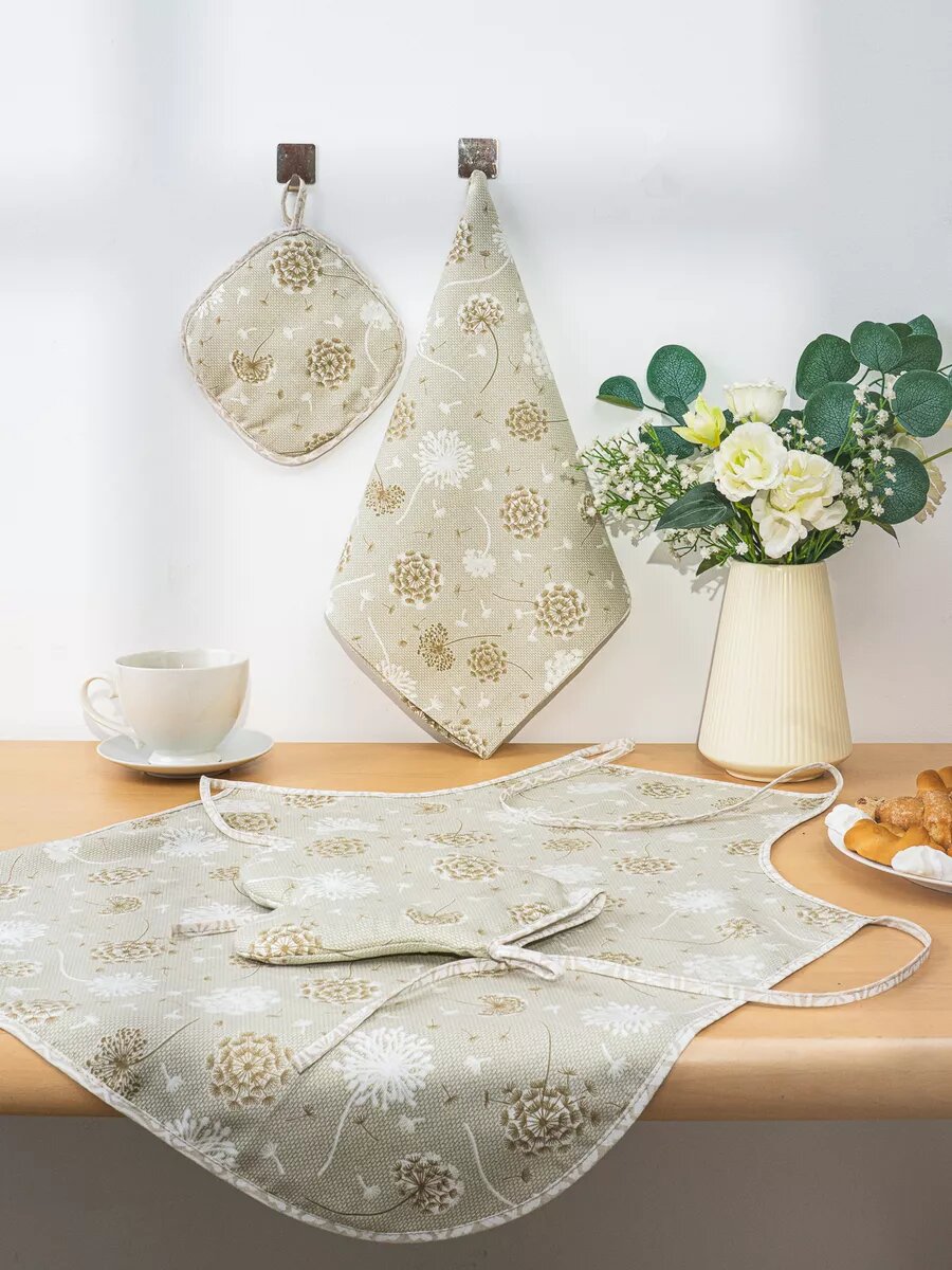 DOLLTALL / Кухонный набор 4 предмета / Универсальный размер 42-54 / Подарок для любимых женщин