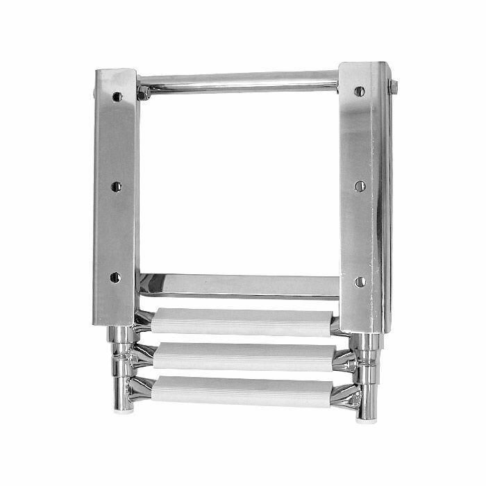 Трап телескопический выдвижной, 3 белых ступени (ширина 272 мм.) (10269425)