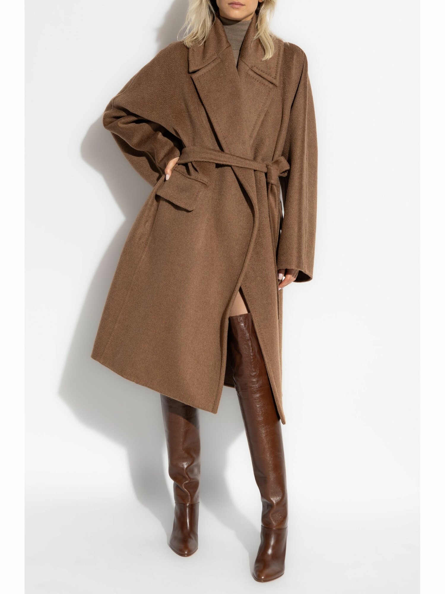 Пальто Max Mara Attuale, размер 40, brown — фото 1