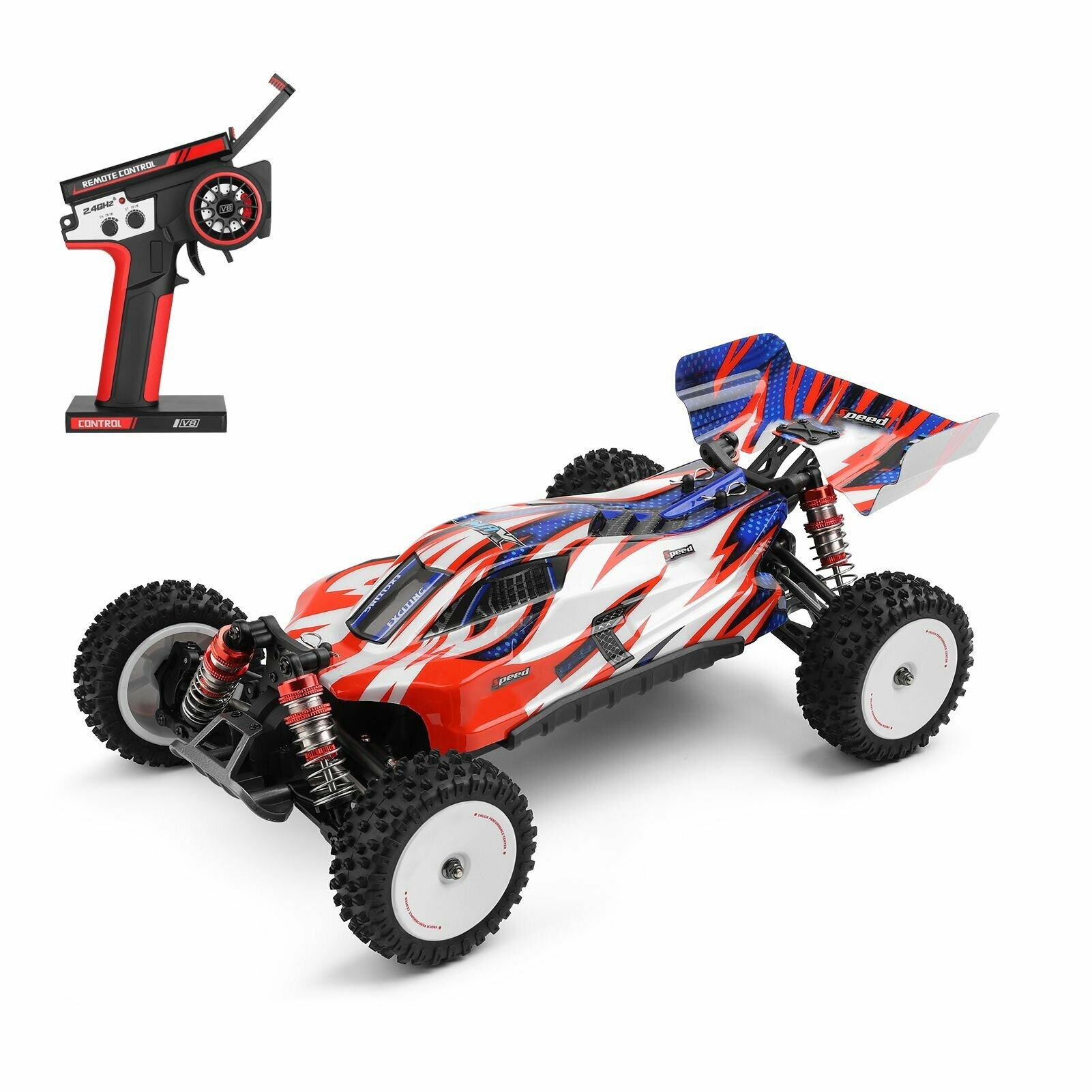WLtoys 124008 Автомобиль с дистанционным управлением 1/12 2,4 ГГц 60 км/ч Высокоскоростной