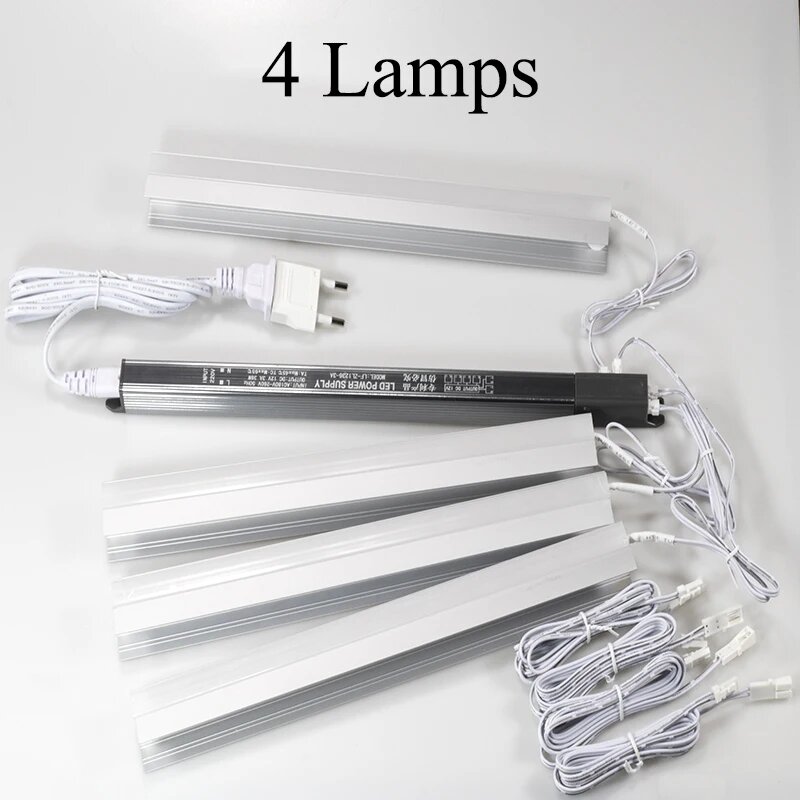 Подсветка полки FANBOCO DC12V White 4000K, 4 Lamps, 50cm