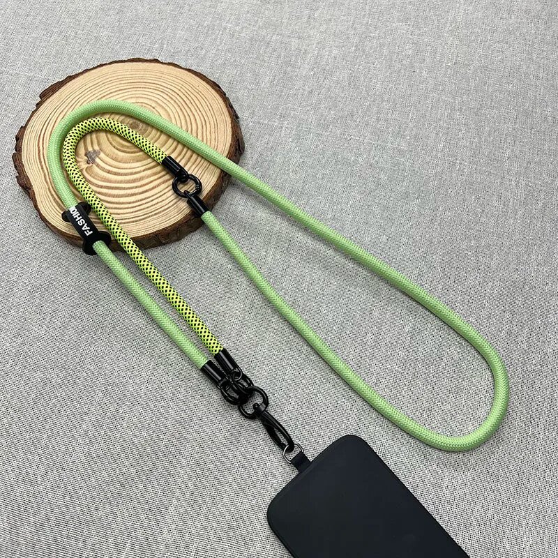 Ремешок через плечо 120 см, шейный шнур, регулируемый 2 в 1, съемный запястье, подвесной чехол для мобильного телефона, плечевая цепочка, веревка для ключей