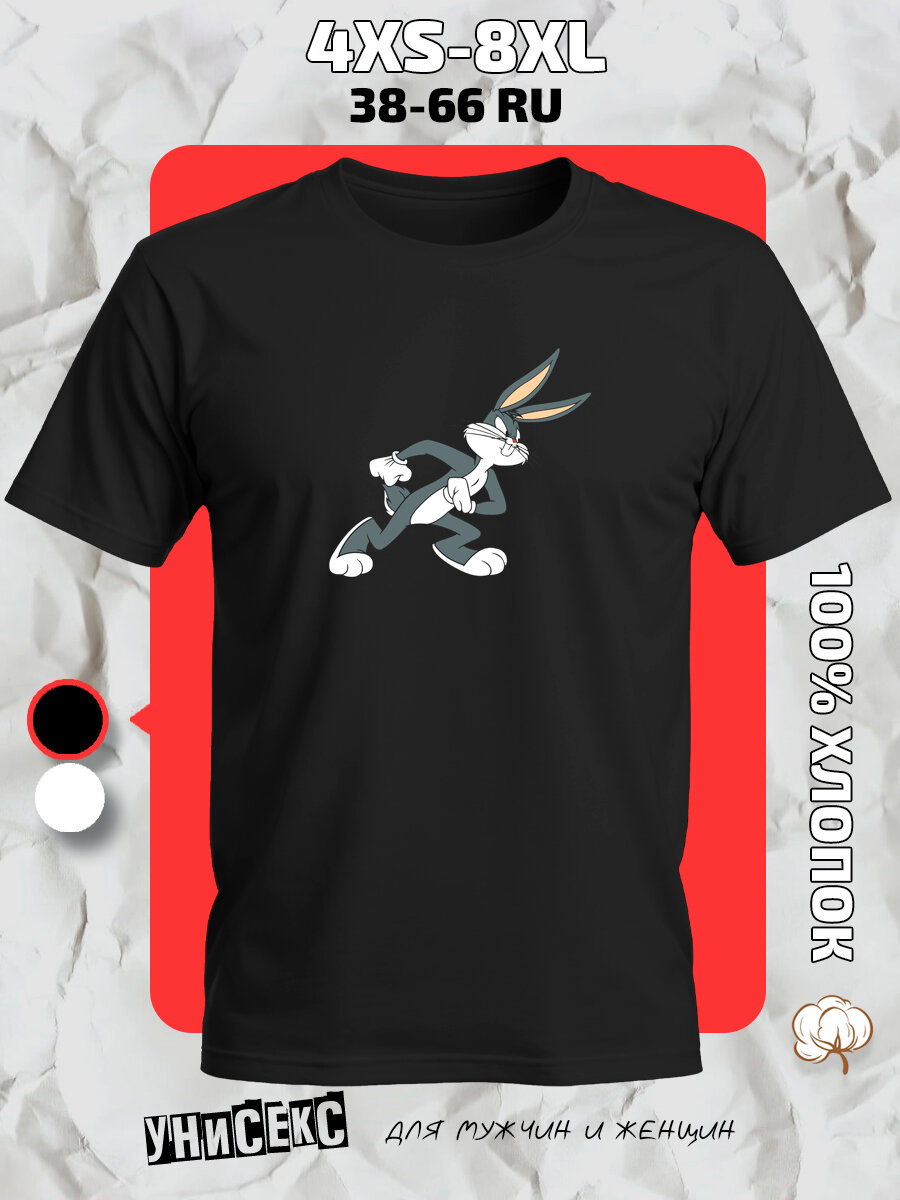 Футболка с принтом Багз банни bugs bunny